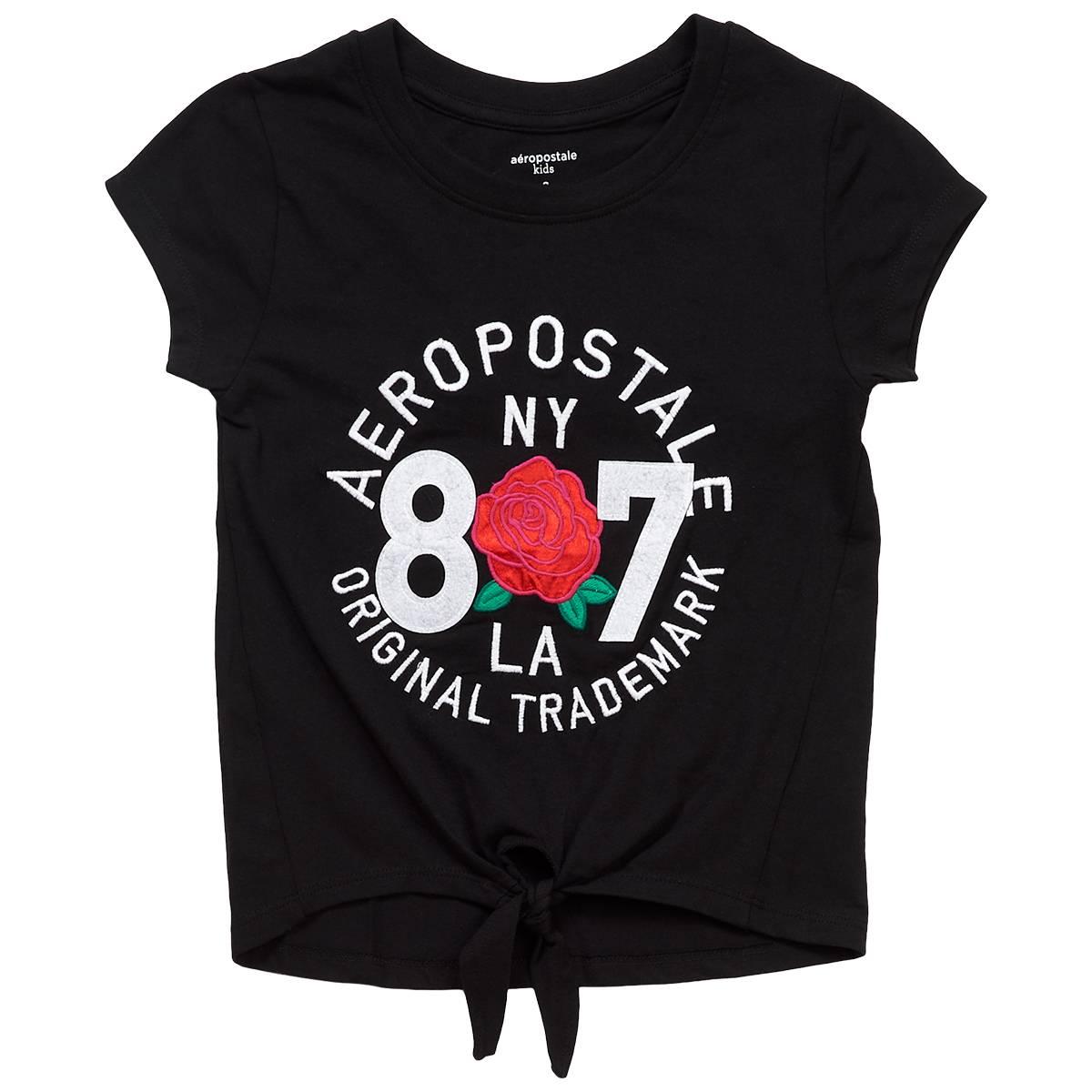 Click here for Girls (7-16) Aeropostale Cap Sleeve 87 Rose Tie Fr... prices