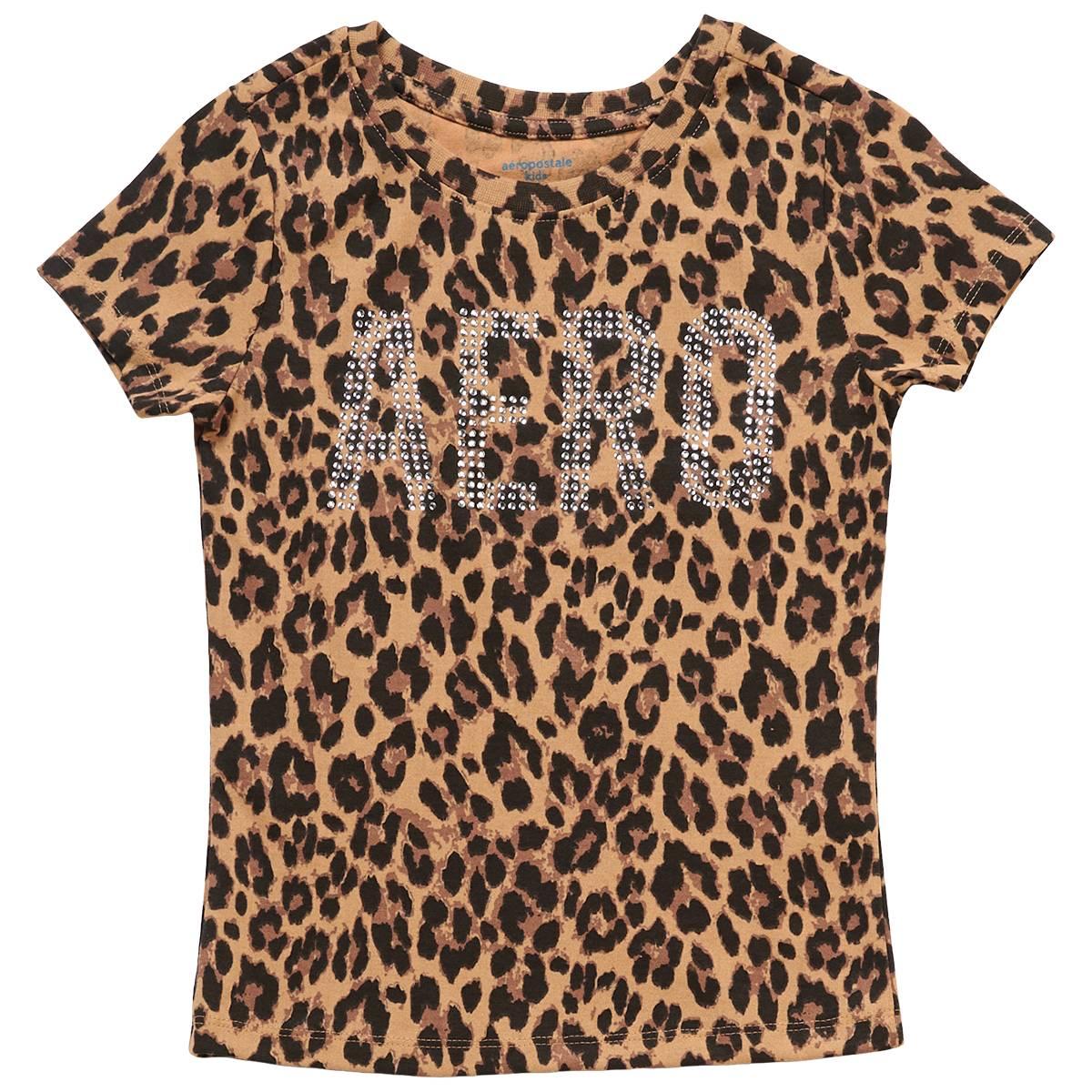 Click here for Girls (7-16) Aeropostale Short Sleeve Leopard Rhin... prices