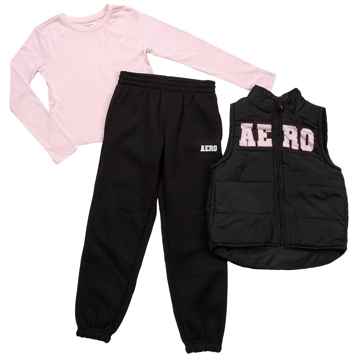 Click here for Girls (7-12) Aeropostale 3pc. Puffer Vest & Tee w/... prices