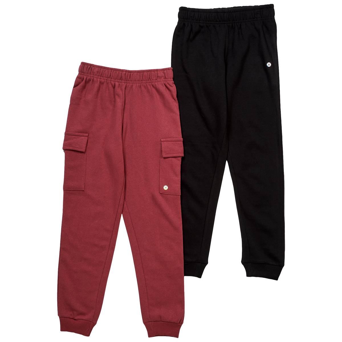 Click here for Girls (7-16) RBX 2pk. Solid Cargo & Basic Joggers prices