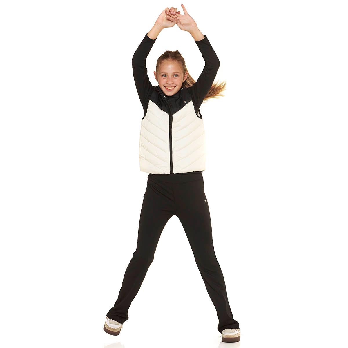 Click here for Girls (7-12) RBX 3pc. Puffer Vest Solid Rib Top &... prices