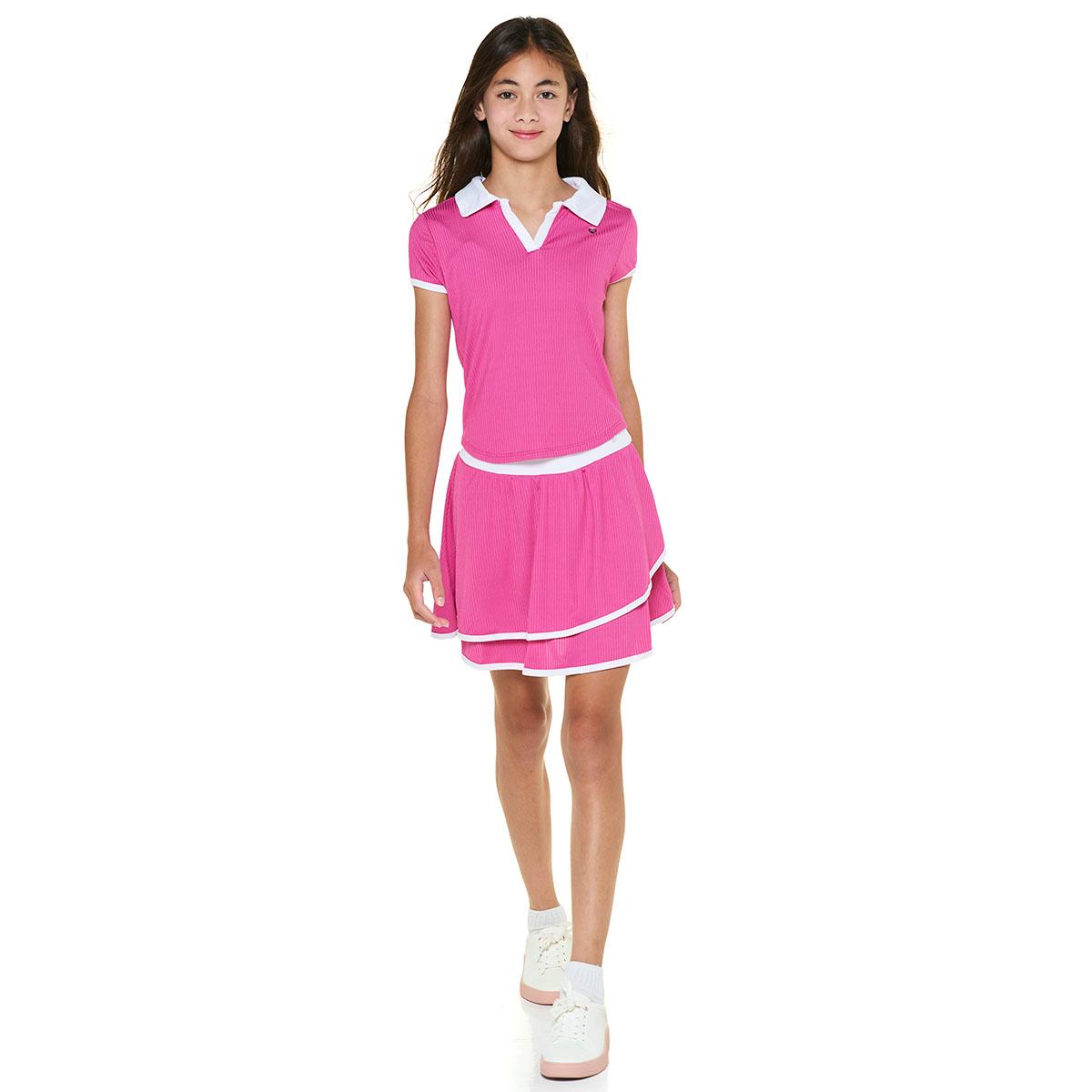 Click here for Girls (7-12) RBX 2pc. Short Sleeve Rib Top w/ Coll... prices