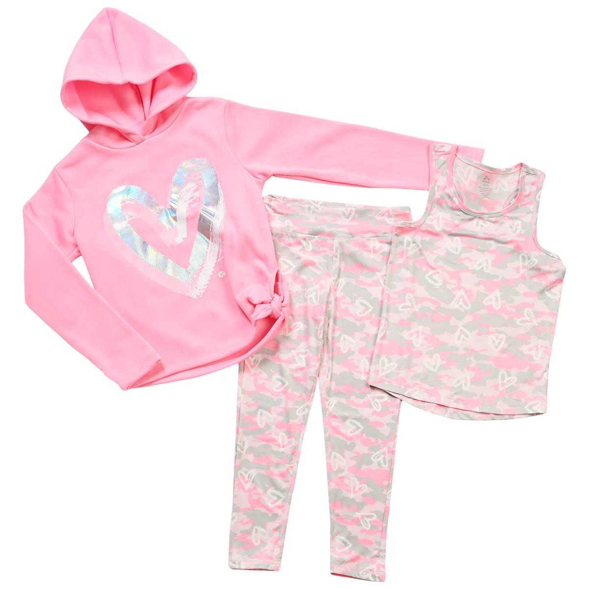 Click here for Girls (7-16) RBX 3pc. Camo Heart Hoodie Tank & Leg... prices
