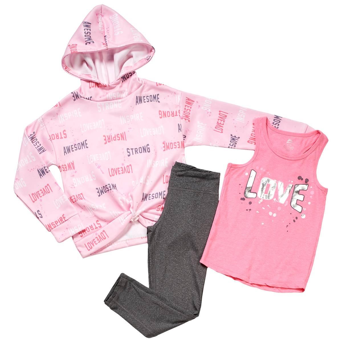 Click here for Girls (7- 16) RBX 3pc. Positive Hoodie Tank & Legg... prices