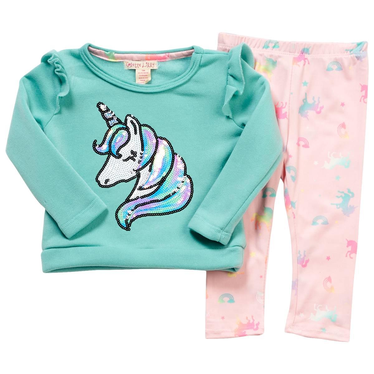 Click here for Baby Girl (12-24M) Colette Lilly Unicorn Sweatshir... prices