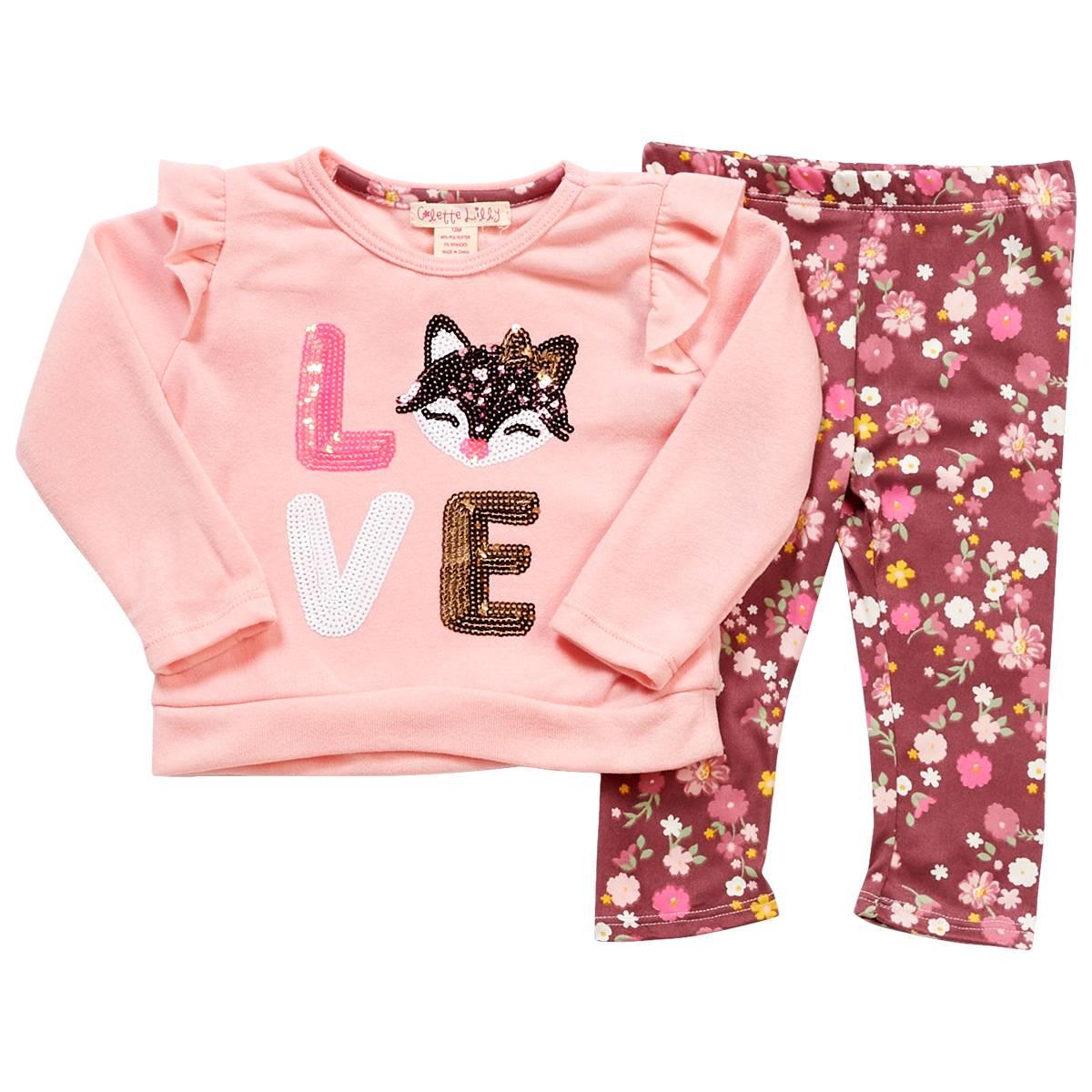 Click here for Baby Girl (12-24M) Collette Lilly Fox Sweatshirt &... prices