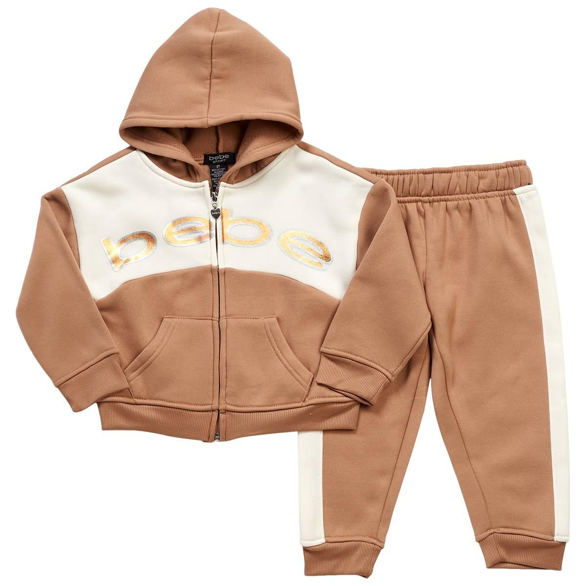 Click here for Toddler Girl Bebe Color Block Hooded Jacket & Jogg... prices