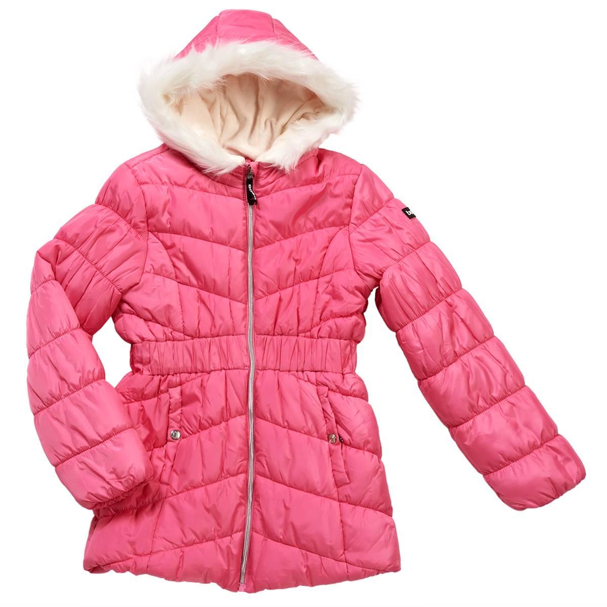 Click here for Girls (7-14) Bebe Faux Fur Hooded Cinched Anorak P... prices