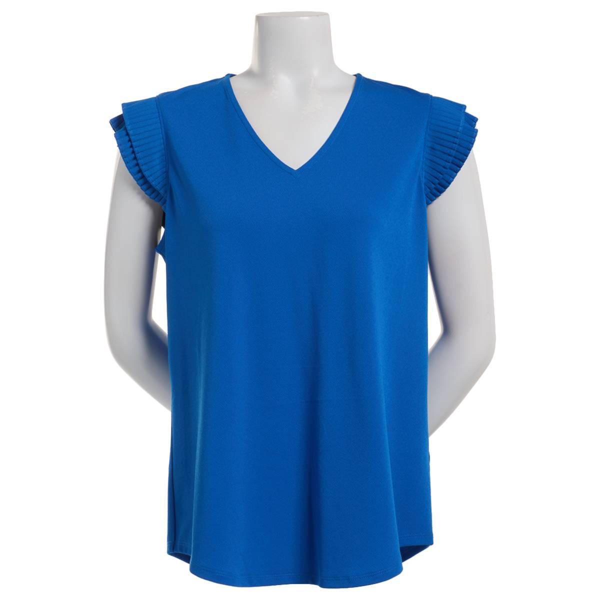 Click here for Womens Adrianna Papell Short Double Pleated Sleeve... prices