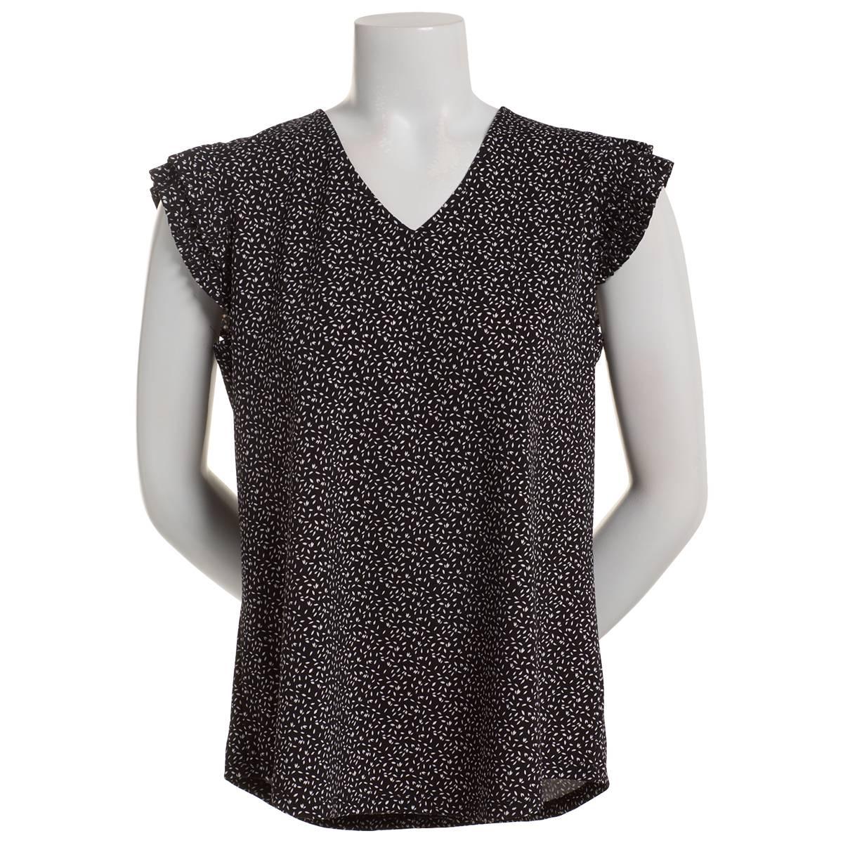 Click here for Womens Adrianna Papell Short Double Flutter Sleeve... prices