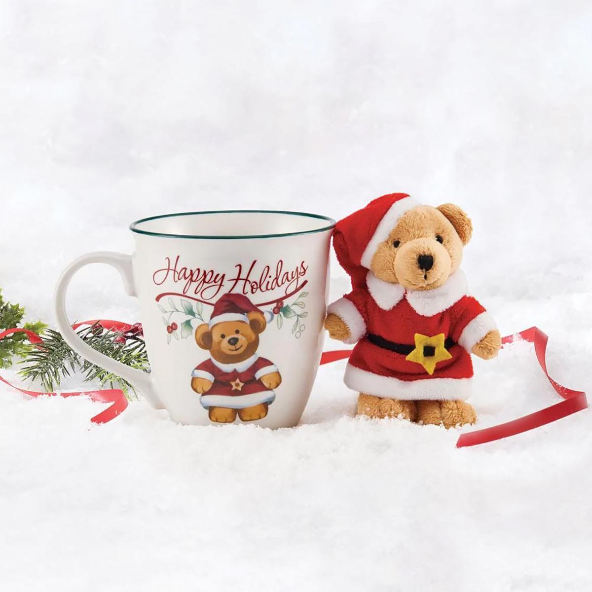 Winterberry Happy Holidays Bear & Mug Set - Assorted