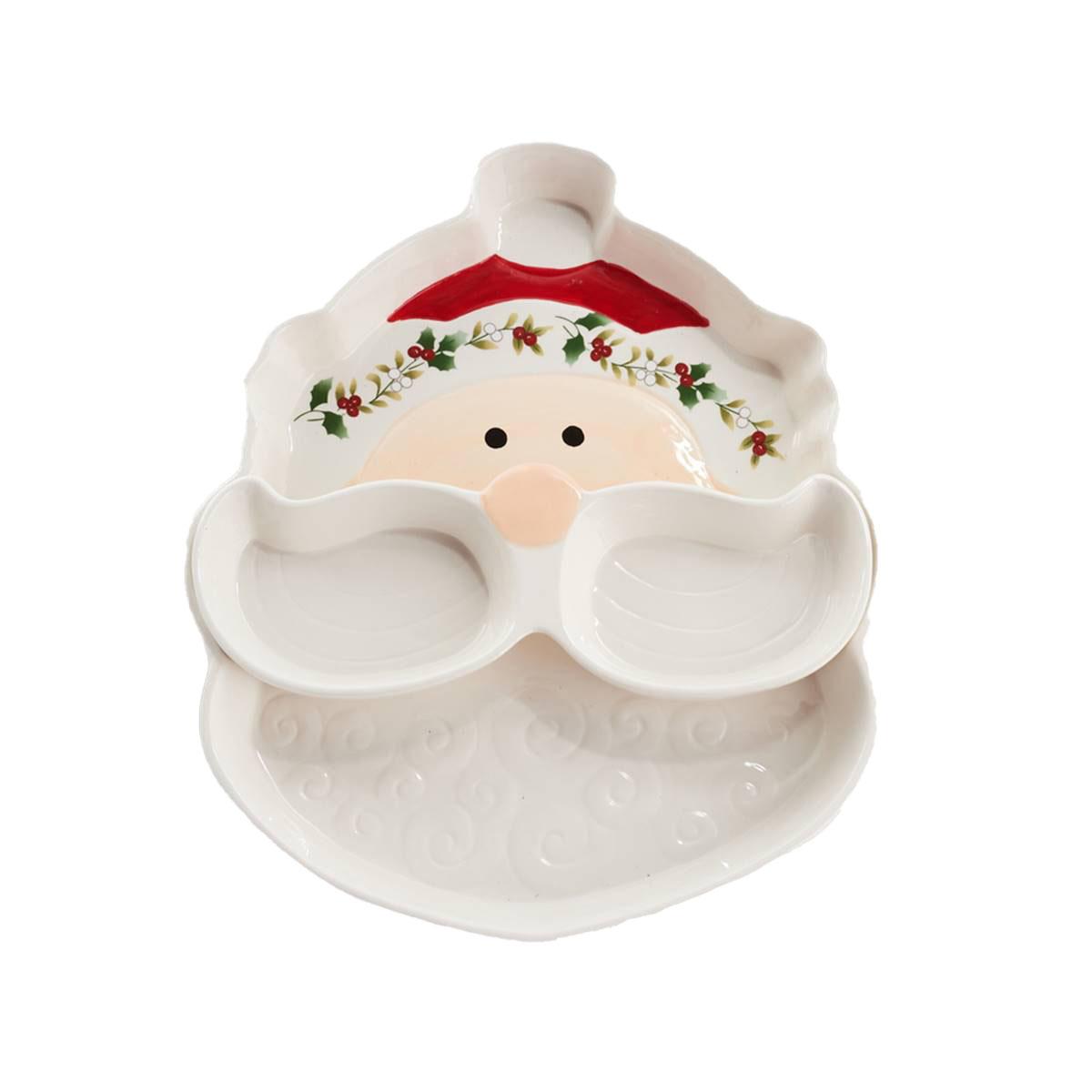Click here for Pfaltzgraff(R)  12in Santa Tray W/ Removable Musta... prices