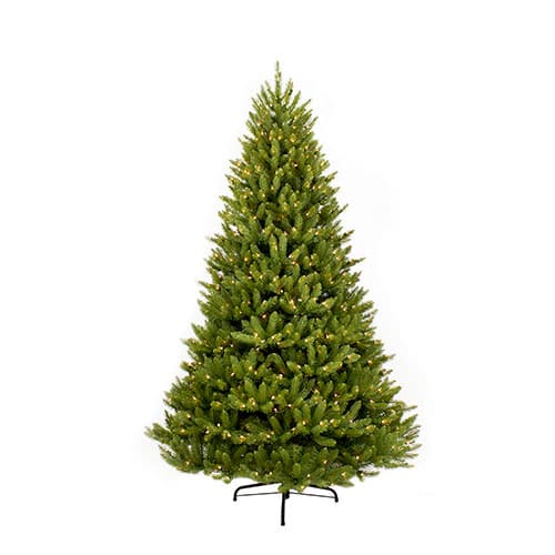 Puleo 9FT Pre-Lit Franklin Fir Artificial Christmas Tree - Green
