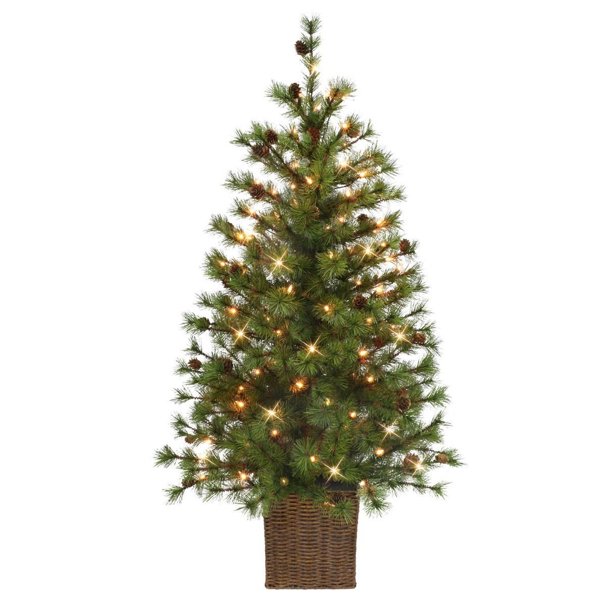 Click here for Puleo International 4ft. Pre-Lit Potted Artificial... prices