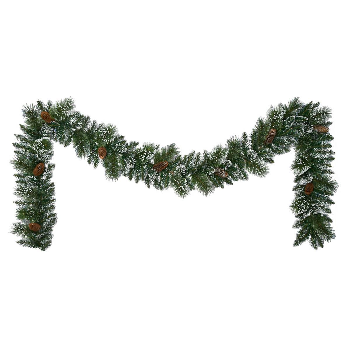 Click here for Puleo International 9ft. Snowy Artificial Garland prices