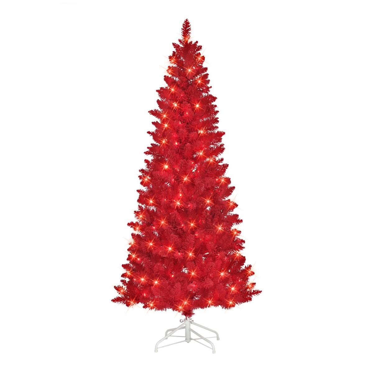 Click here for Puleo International 6.5ft. Pre-lit Flocked Fashion... prices