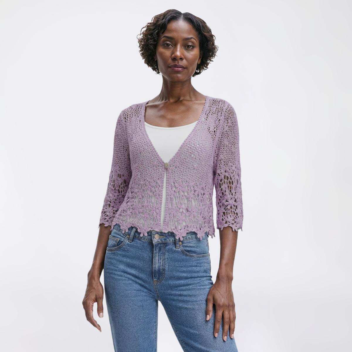 Click here for Womens Rabbit Rabbit Rabbit Daisy Lace Shrug prices