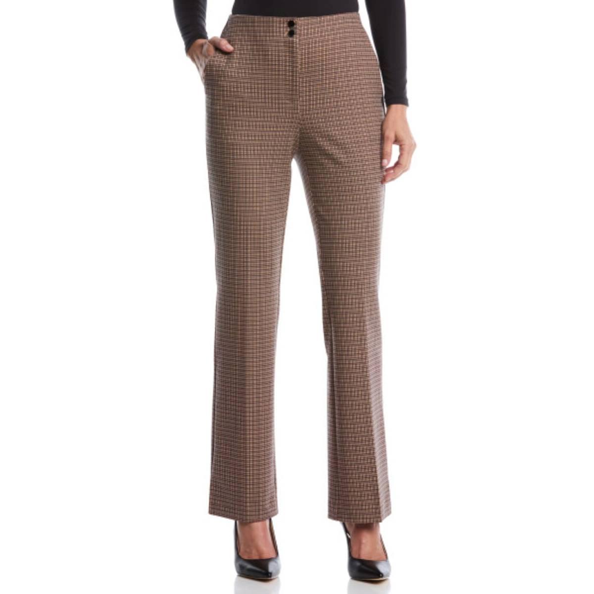Click here for Womens Rafaella(R) Button Front Plaid Ponte Bootcu... prices