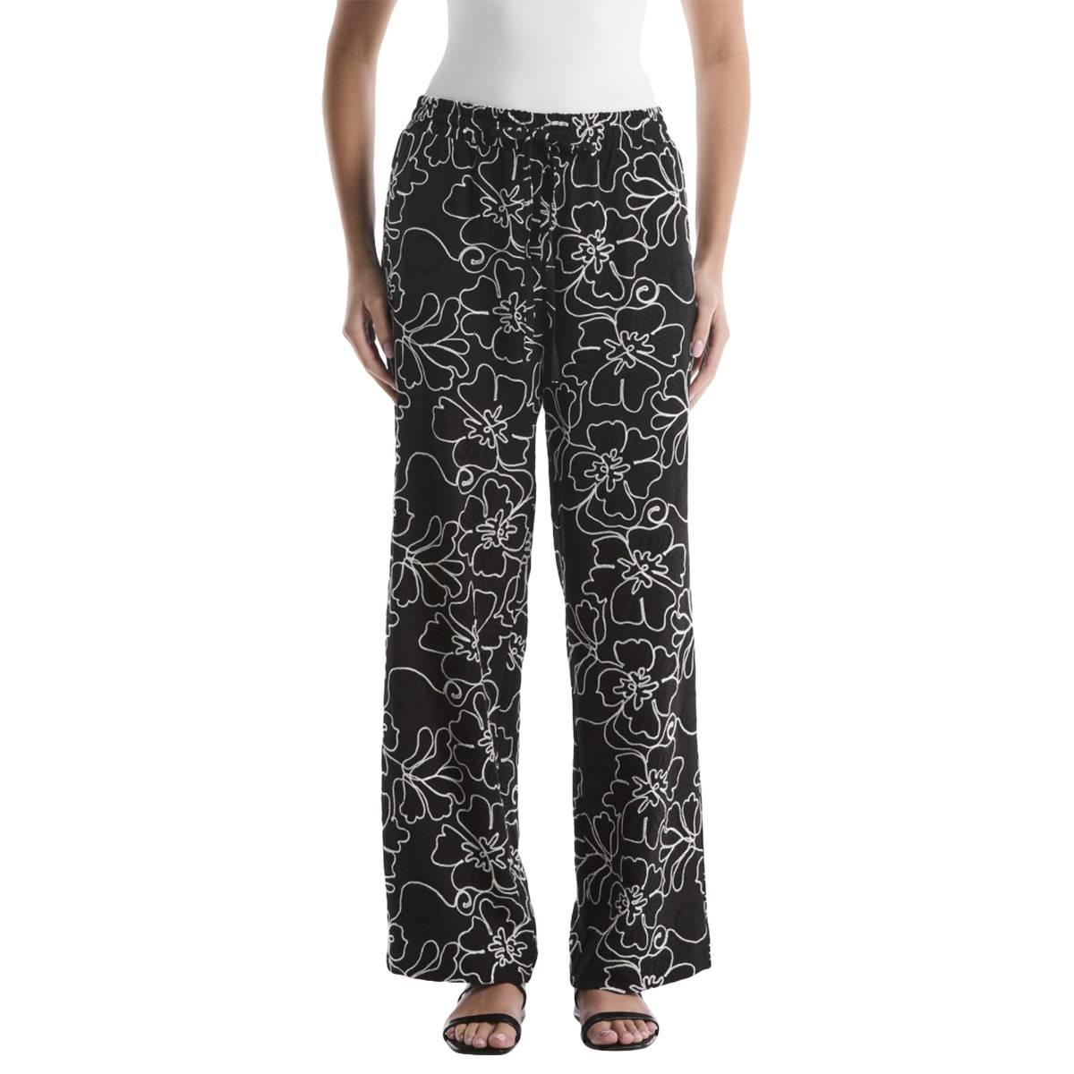 Click here for Womens Rafaella(R) Hibiscus Floral Embroidery Pull... prices