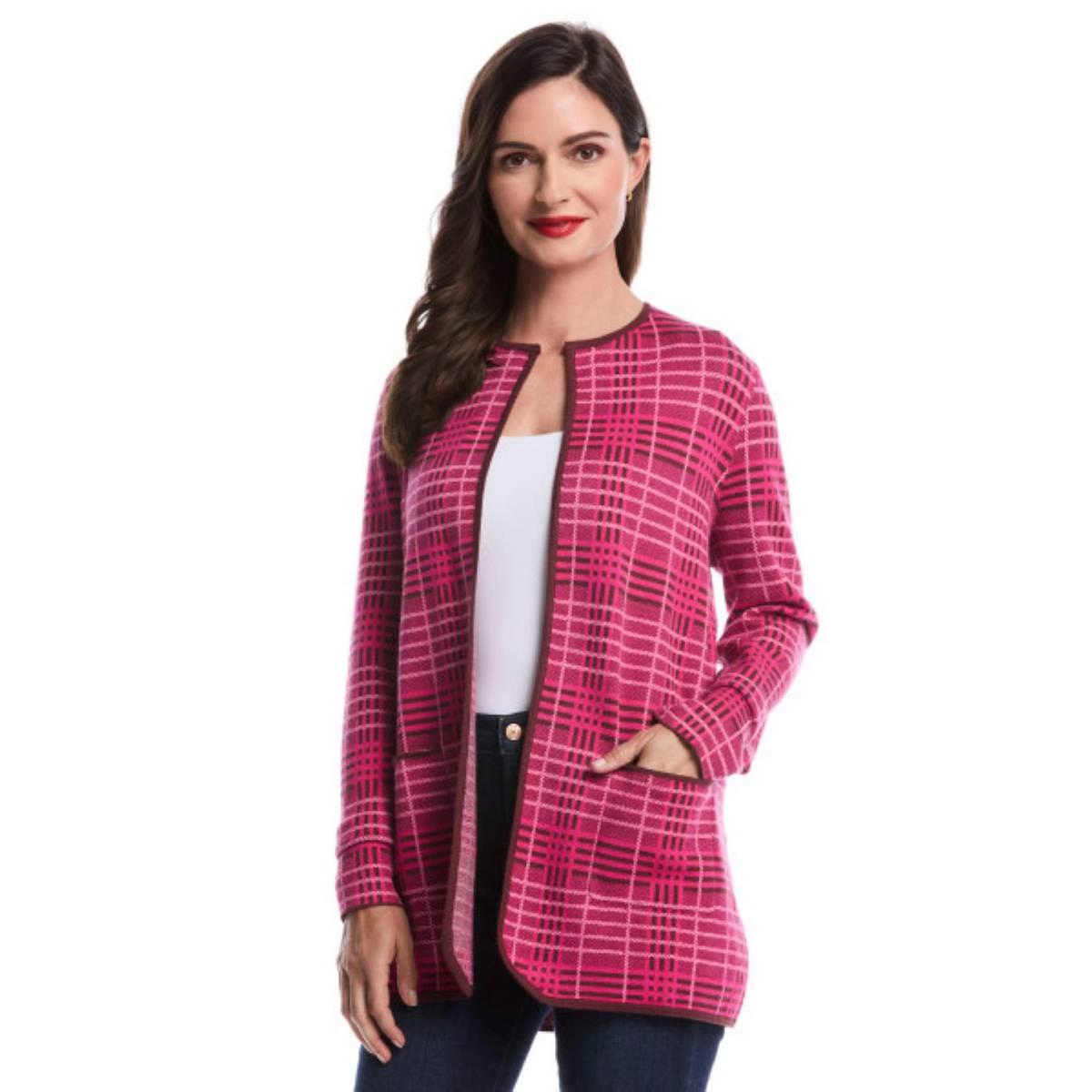 Click here for Womens Rafaella(R) Long Sleeve Plaid Patch Pocket... prices