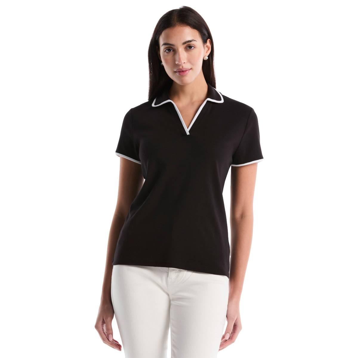 Click here for Womens Rafaella(R) Short Sleeve Contrast Trim Polo prices