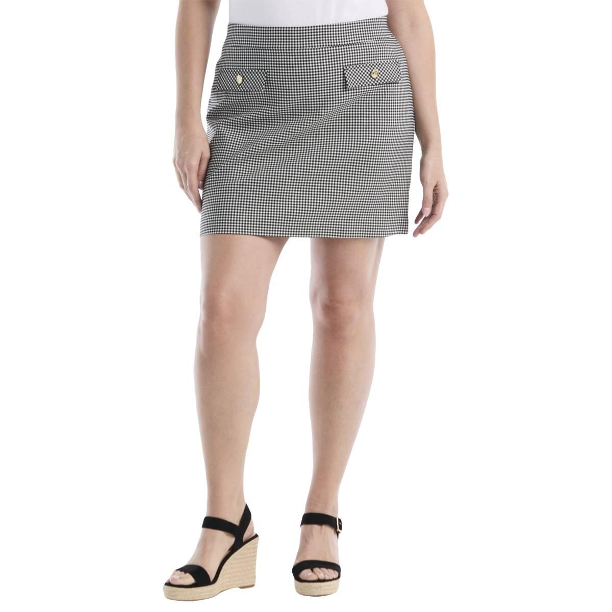 Click here for Plus Size Rafaella(R) Gingham Flap Pocket Skort prices