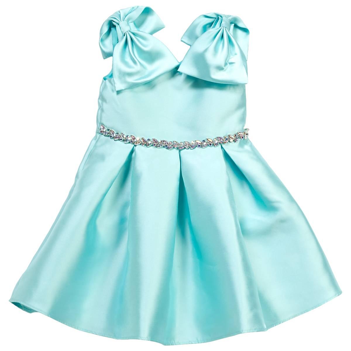 Click here for Girls (4-6x) Rare Editions Mikado Dress w/ Bow On... prices