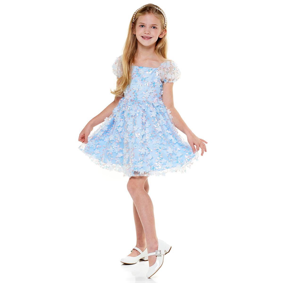 Click here for Girls (4-6x) Rare Editions Cap Sleeve 3D Floral Se... prices