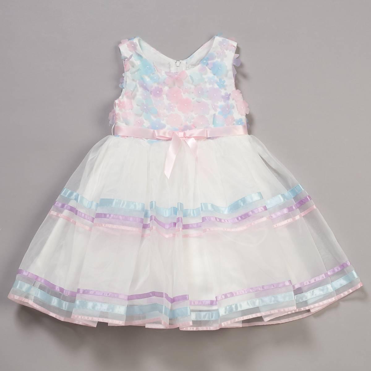 Click here for Girls (4-6x) Rare Editions 3D Flower Mesh Bodice &... prices