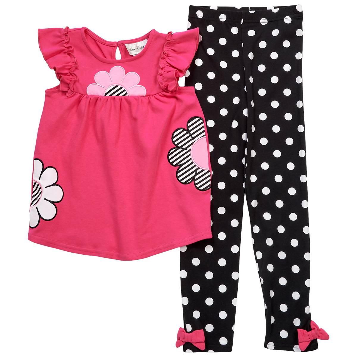 Click here for Girls (4-6x) Rare Editions 2pc. Floral Applique To... prices