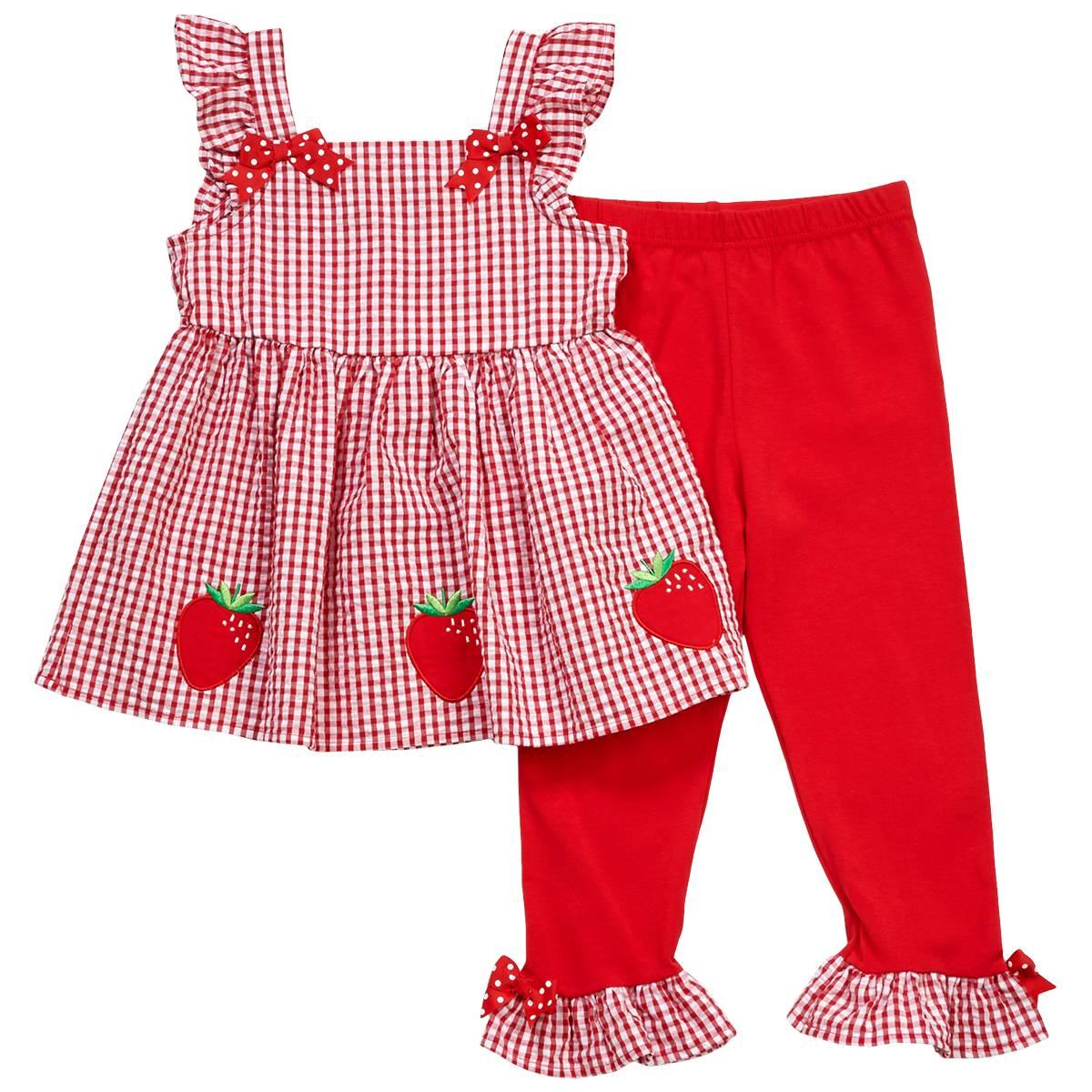 Click here for Girls (4-6x) Rare Editions Strawberry Seersucker C... prices