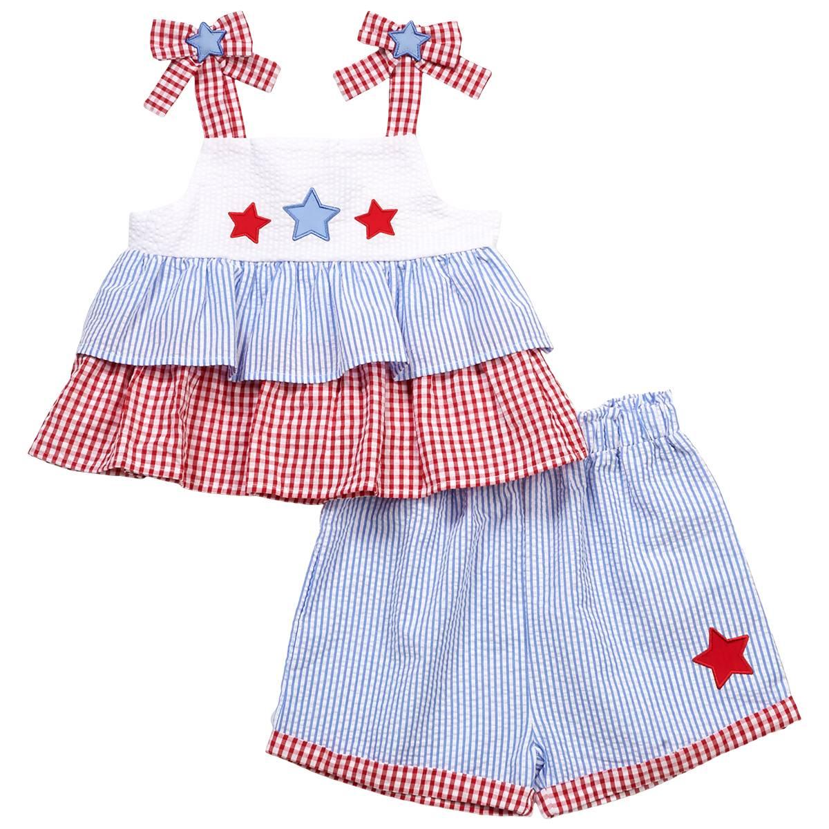 Click here for Girls (4-6x) Rare Editions 2pc. Americana Stars Se... prices