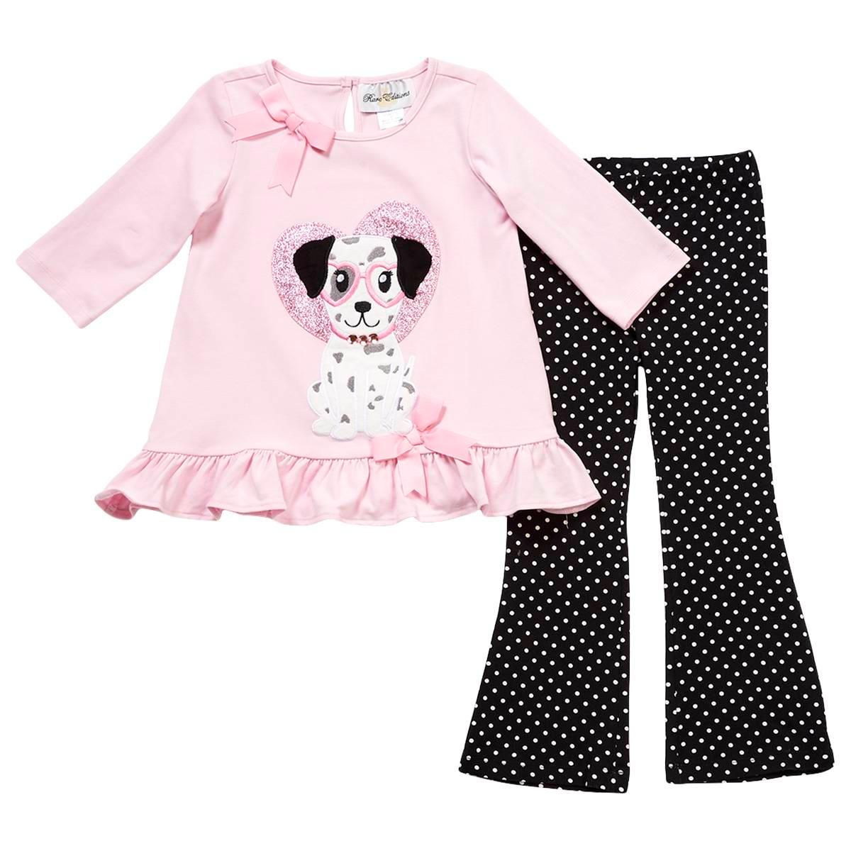 Click here for Girls (4-6x) Rare Editions Dalmatian Top & Dot Fla... prices