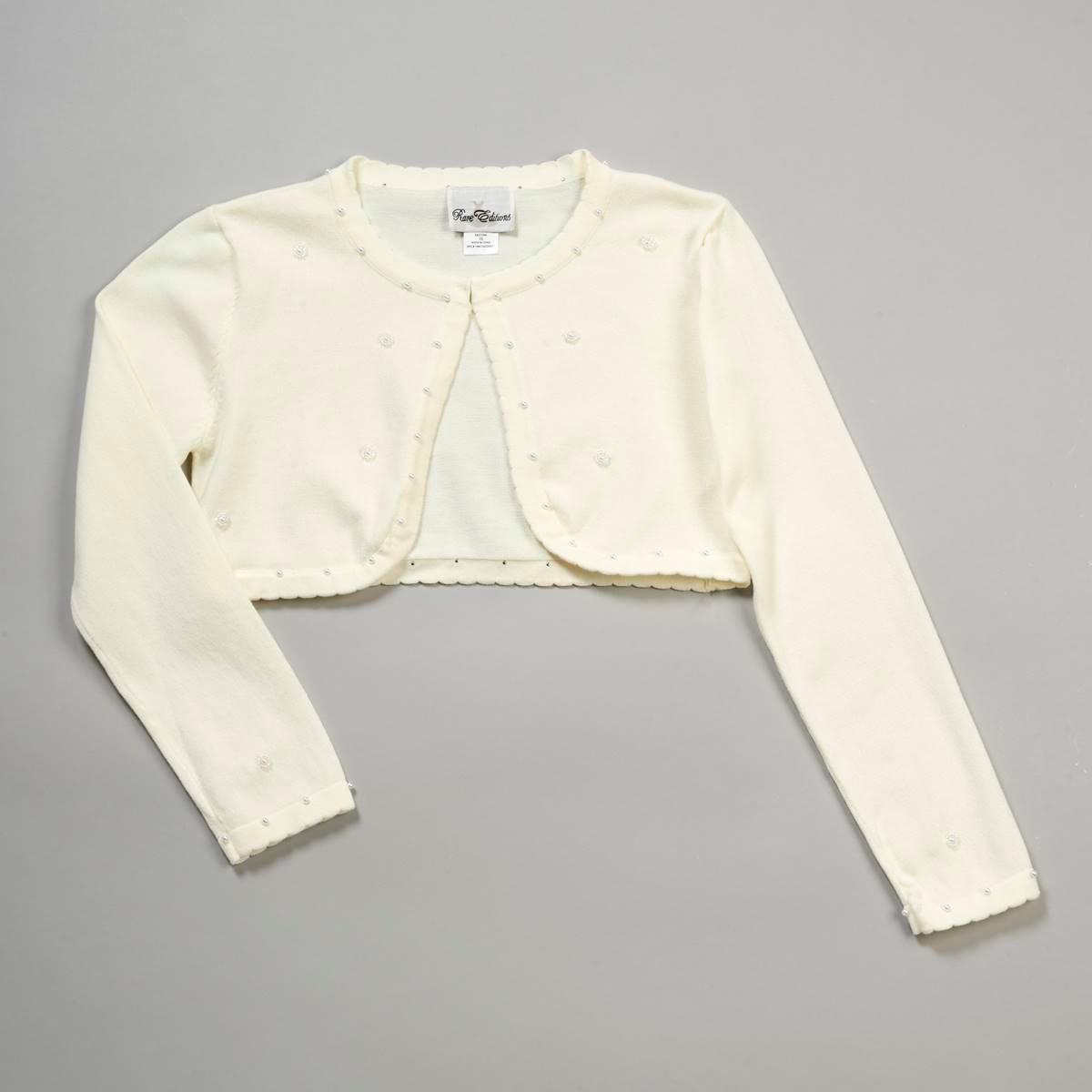 Click here for Girls (7-16) Rare Editions Knit Cardigan w/ Pearls prices