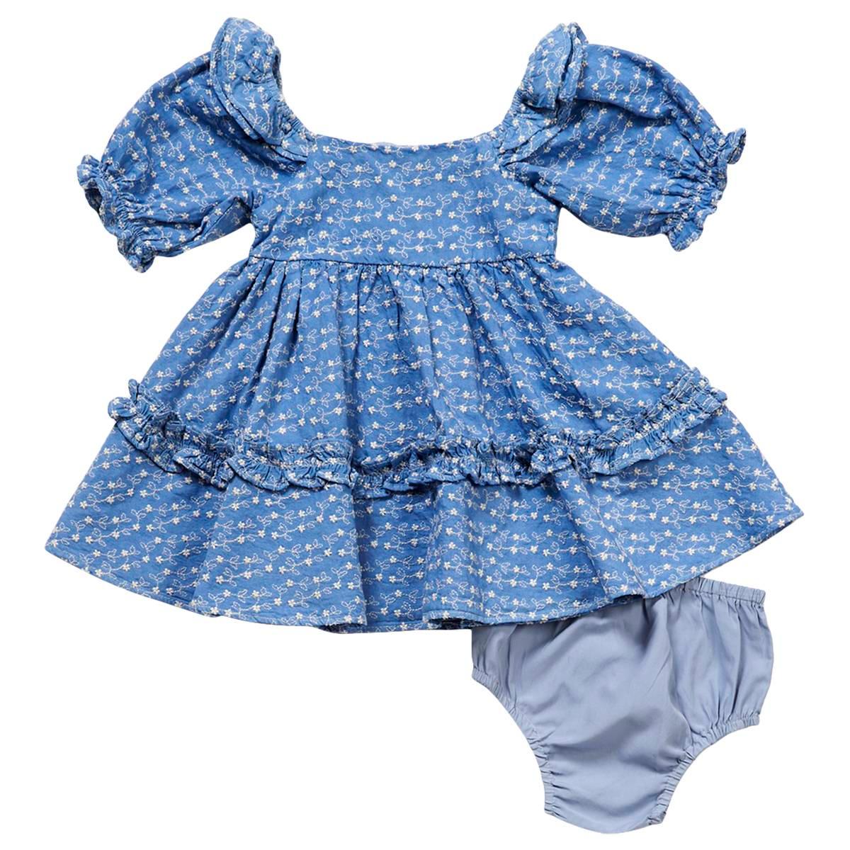 Click here for Baby Girl (3-24M) Rare Editions Ruffled Floral Emb... prices