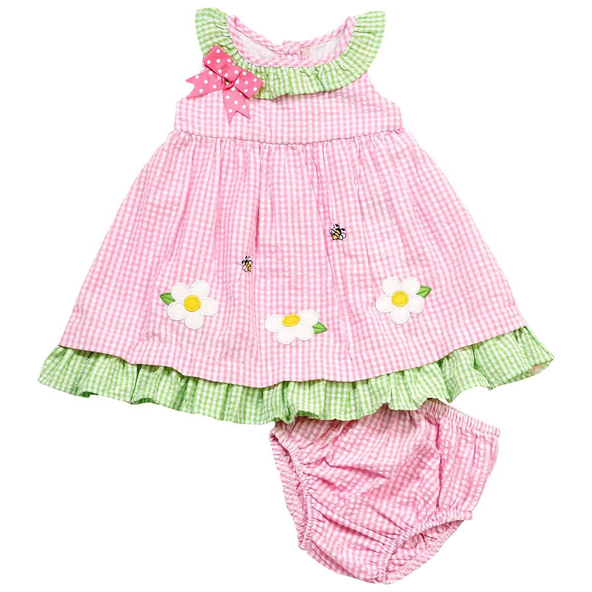 Click here for Baby Girl (12-24M) Rare Editions Daisy Check Seers... prices