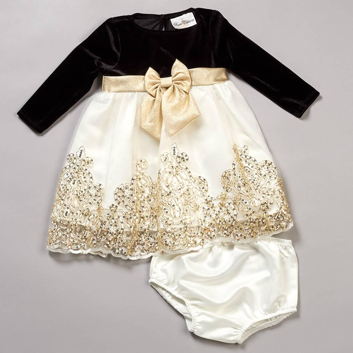 Click here for Baby Girl (12-24M) Rare Editions Velvet & Tulle Lo... prices