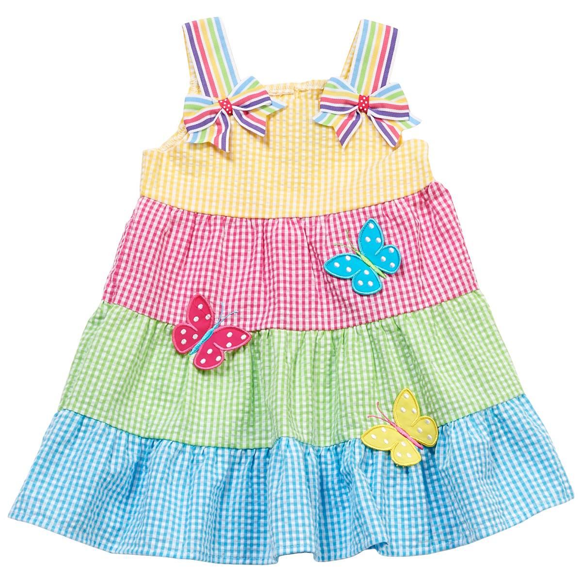Click here for Toddler Girl Rare Editions Butterfly Multi Seersuc... prices