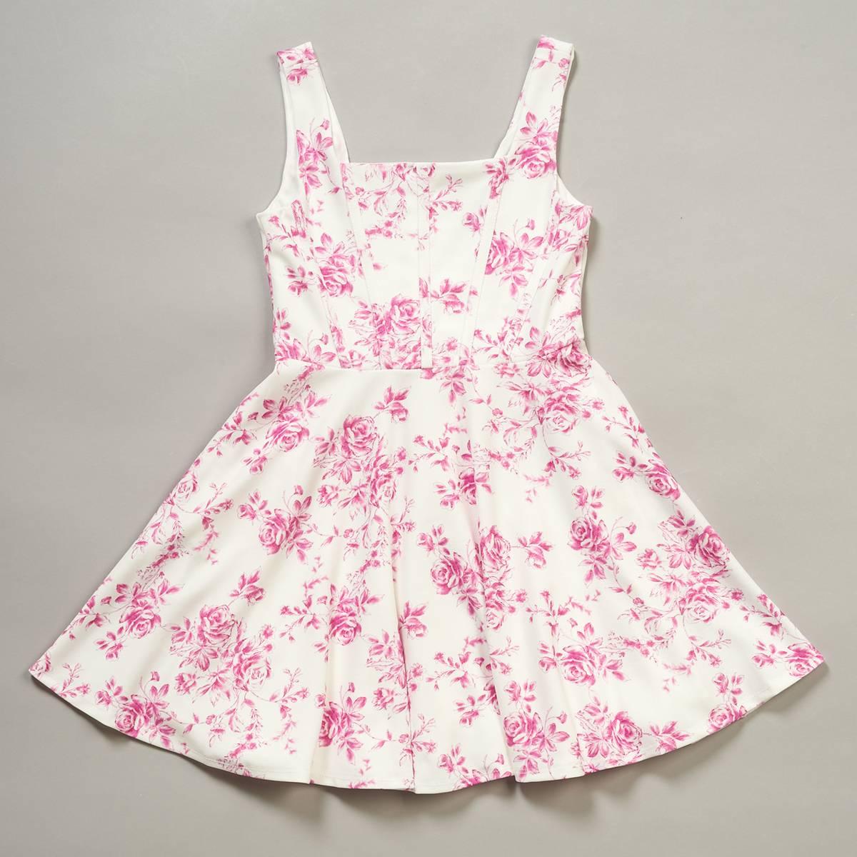 Click here for Girls (7-16) Rare Editions Sleeveless Rose Mock Co... prices