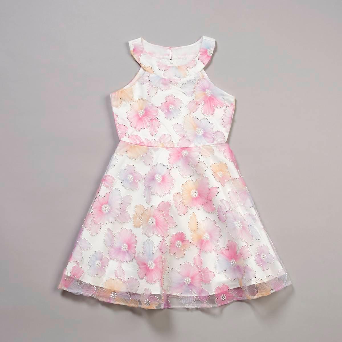 Click here for Girls (7-16) Rare Editions Halter Beaded Soutache... prices