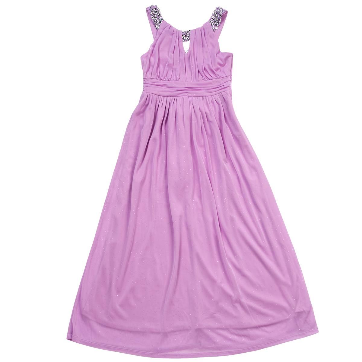 Click here for Girls (7-16) Rare Editions Halter Glitter Mesh Max... prices