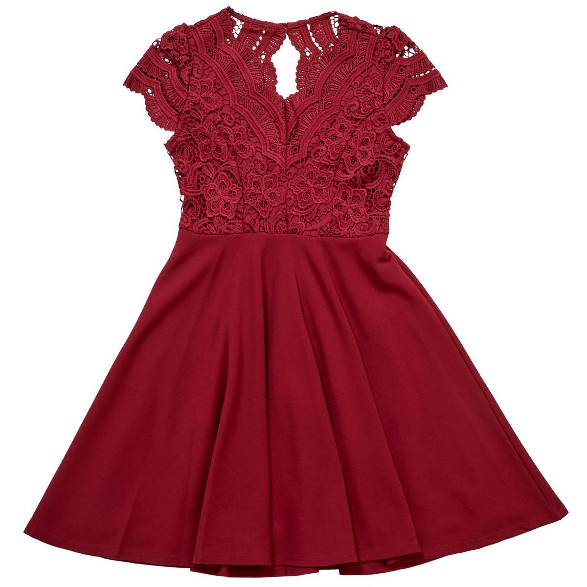 Click here for Girls (7-16) Rare Editions Cap Sleeve Floral Lace... prices