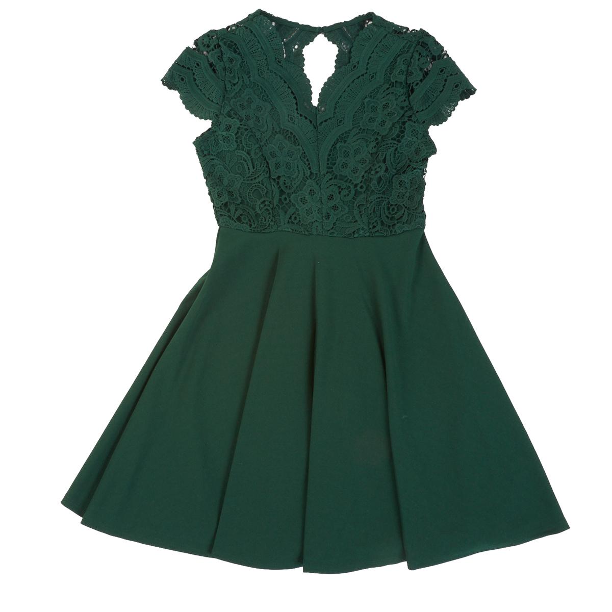 Click here for Girls (7-16) Rare Editions Floral Lace Scuba Skate... prices