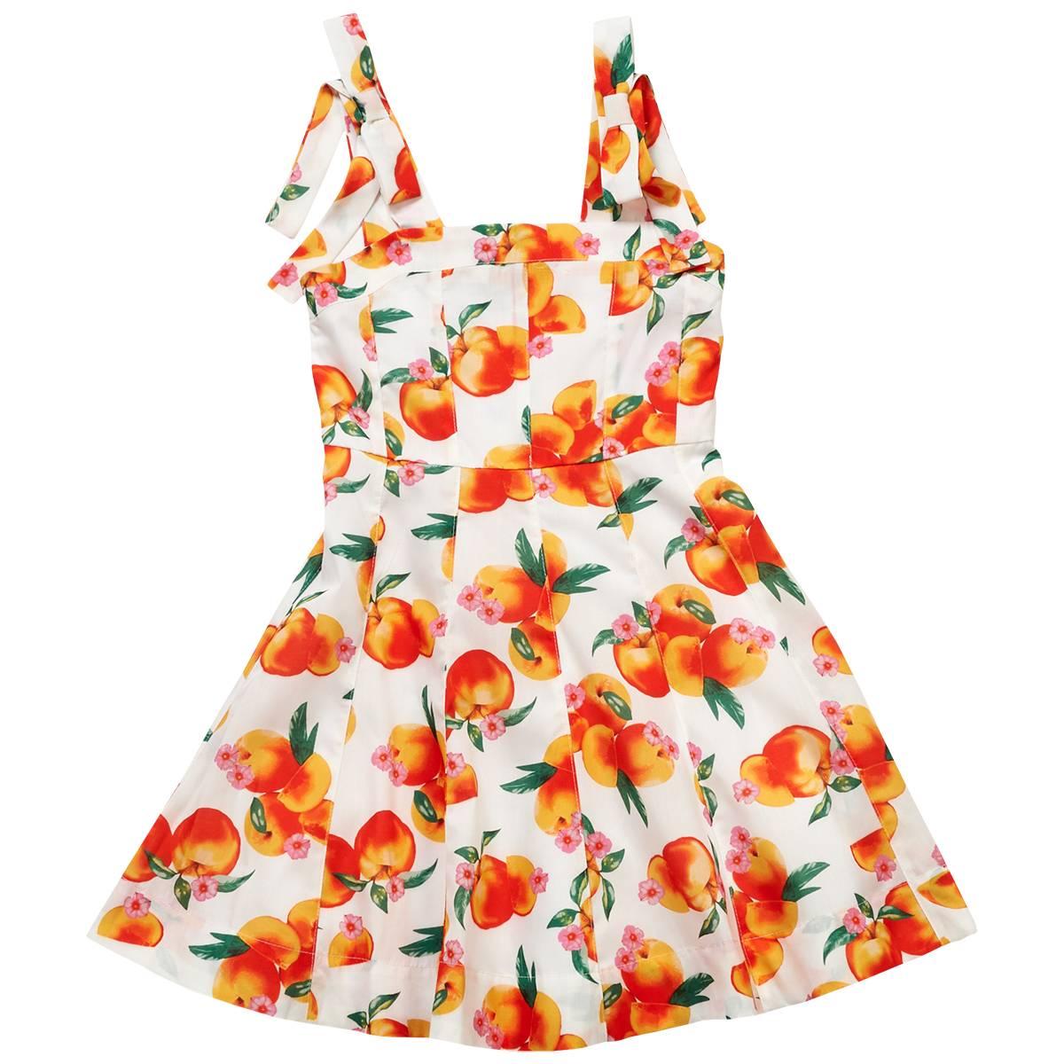 Click here for Girls (7-16) Rare Editions Sleeveless Bow Peach Sk... prices