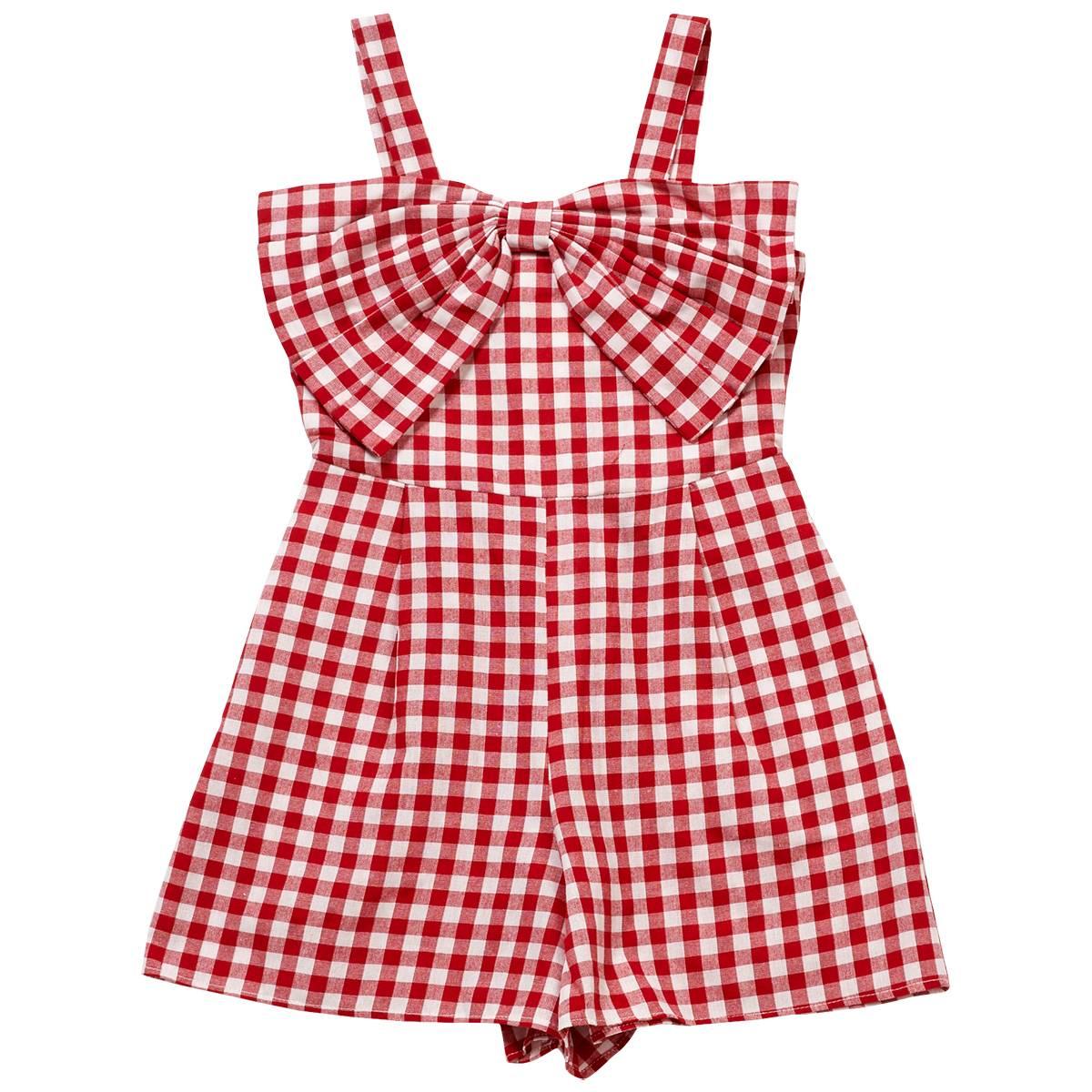 Click here for Girls (7-12) Rare Editions Sleeveless Bow Top Ging... prices