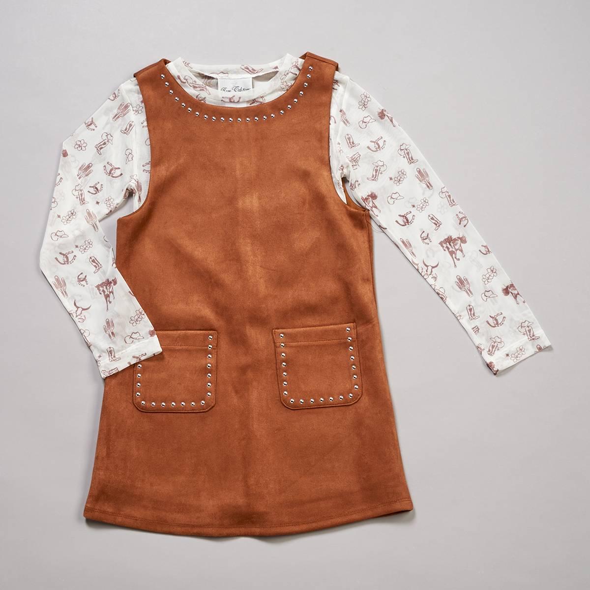 Click here for Girls (7-14) Rare Editions Western Mesh Top w/ Sue... prices