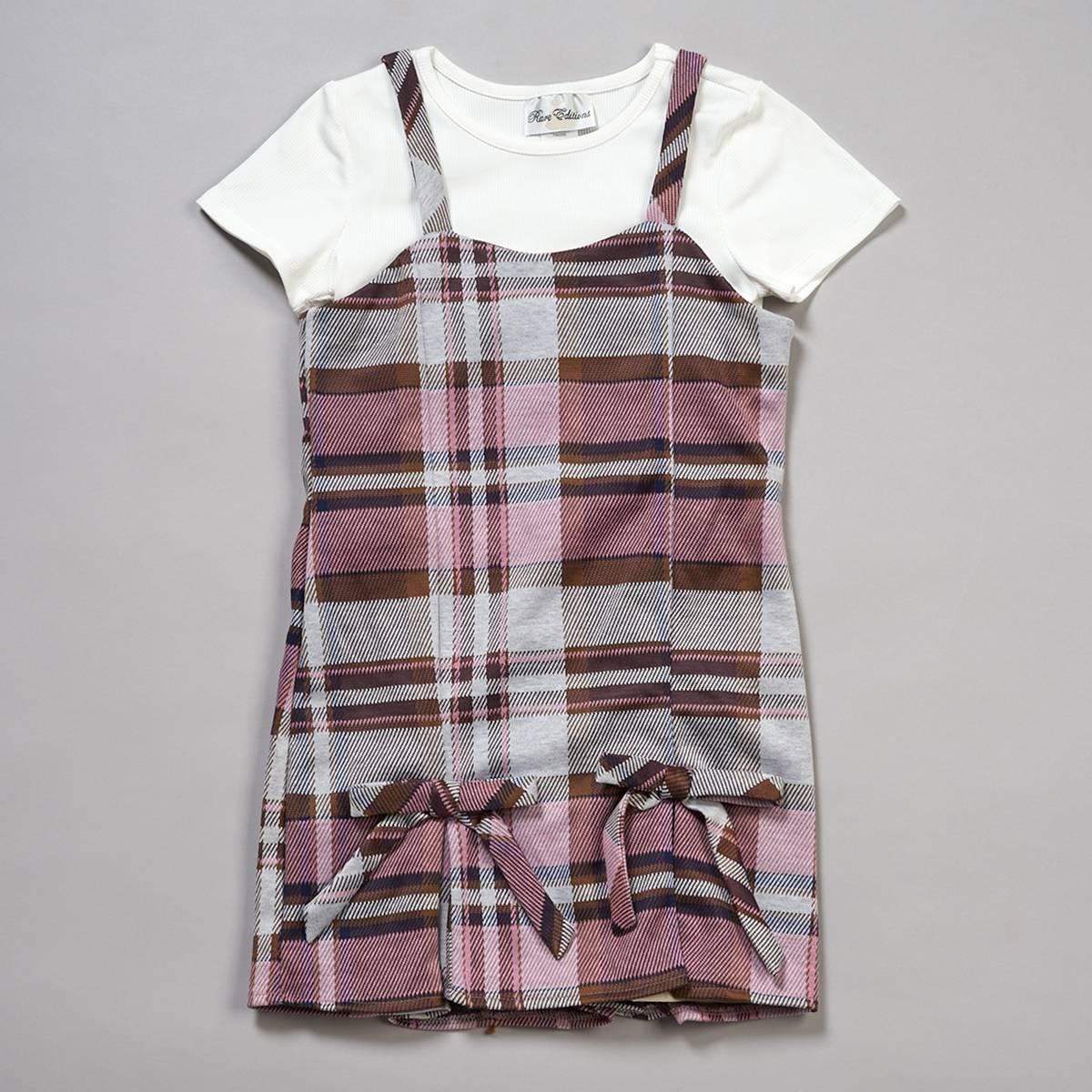 Click here for Girls (7-16) Rare Editions Short Sleeve Tee w/ Pla... prices