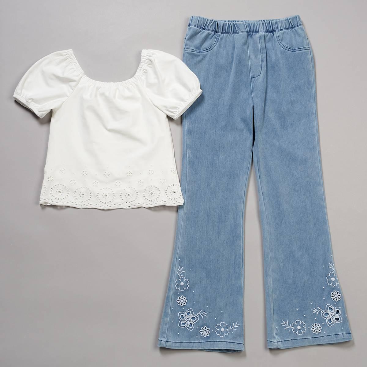 Click here for Girls (7-12) Rare Editions Puff Sleeve Top & Eyele... prices