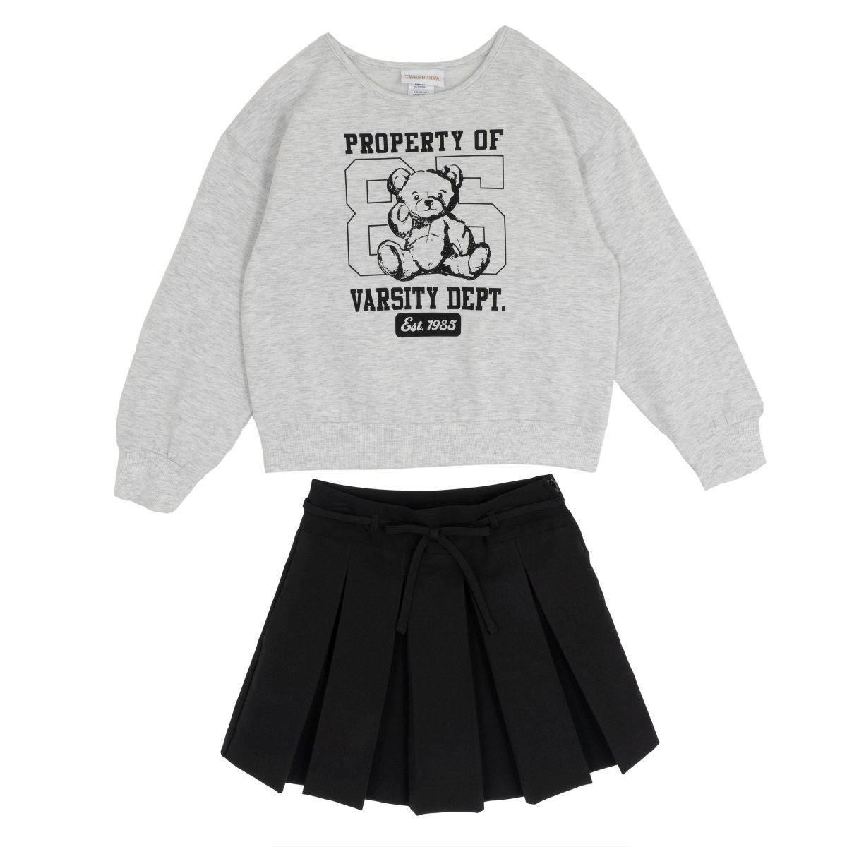 Click here for Girls (7-16) Tween Diva Varsity Bear Sweatshirt &... prices