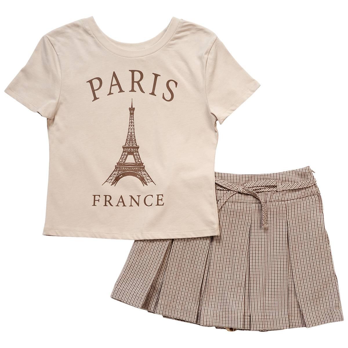 Click here for Girls (7-12) Rare Editions Paris Tee with Houndsto... prices